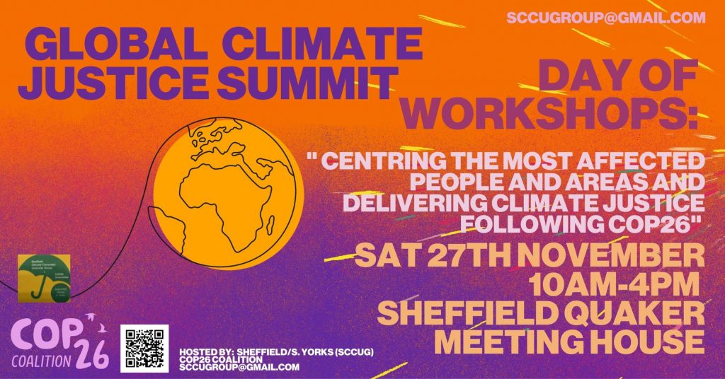 27th November: Global Climate Justice Summit | Sheffield Green Party