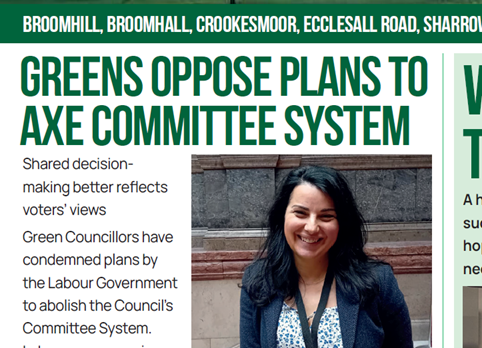 Broomhill & Sharrow Vale Autumn 2025 newsletter | Sheffield Green Party